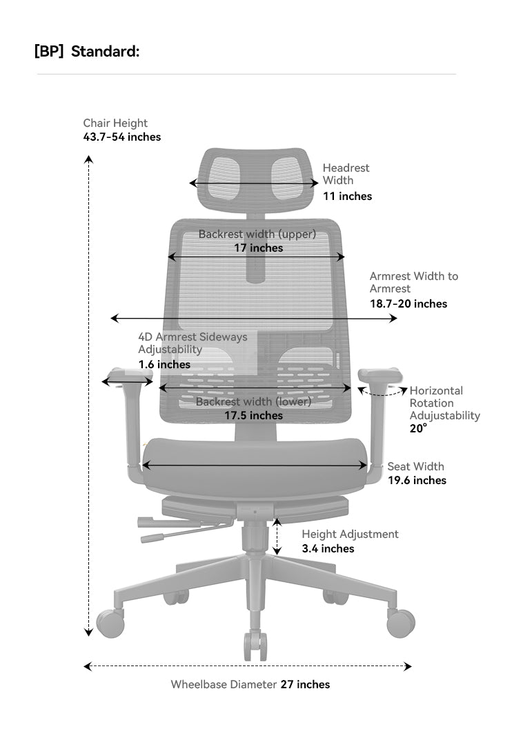 Ergonomic Office Chair with Neck and Back Support - Newtral Official
