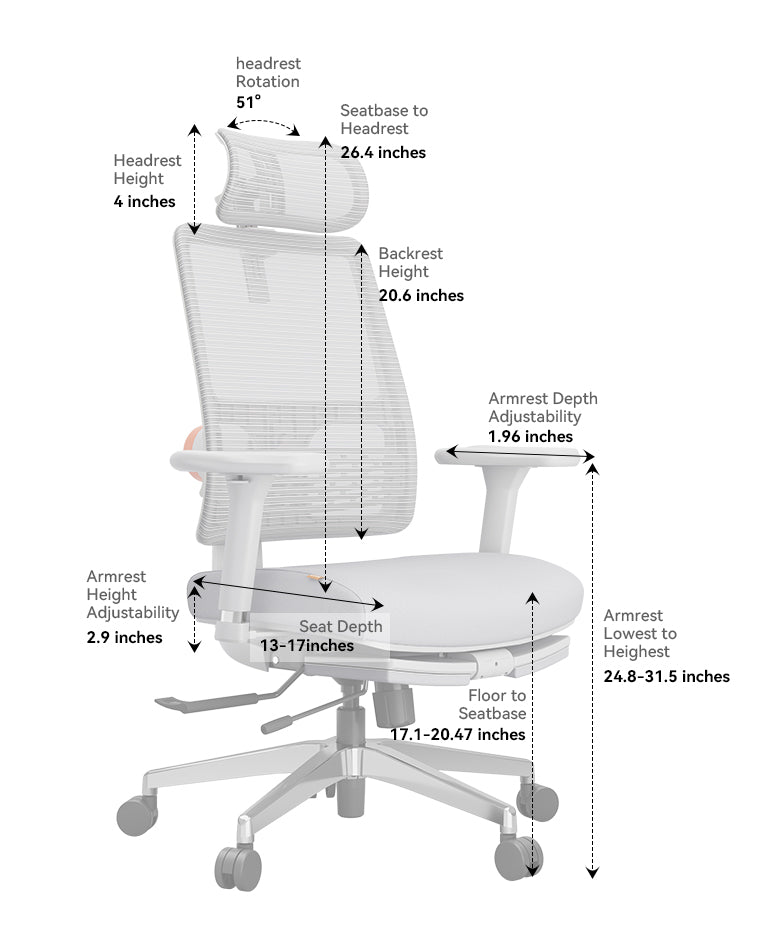Seat height adjustable: 44CM to 52.5CM